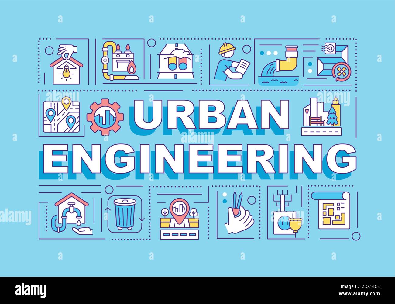 Urban engineering word concepts banner Stock Vector Image & Art - Alamy