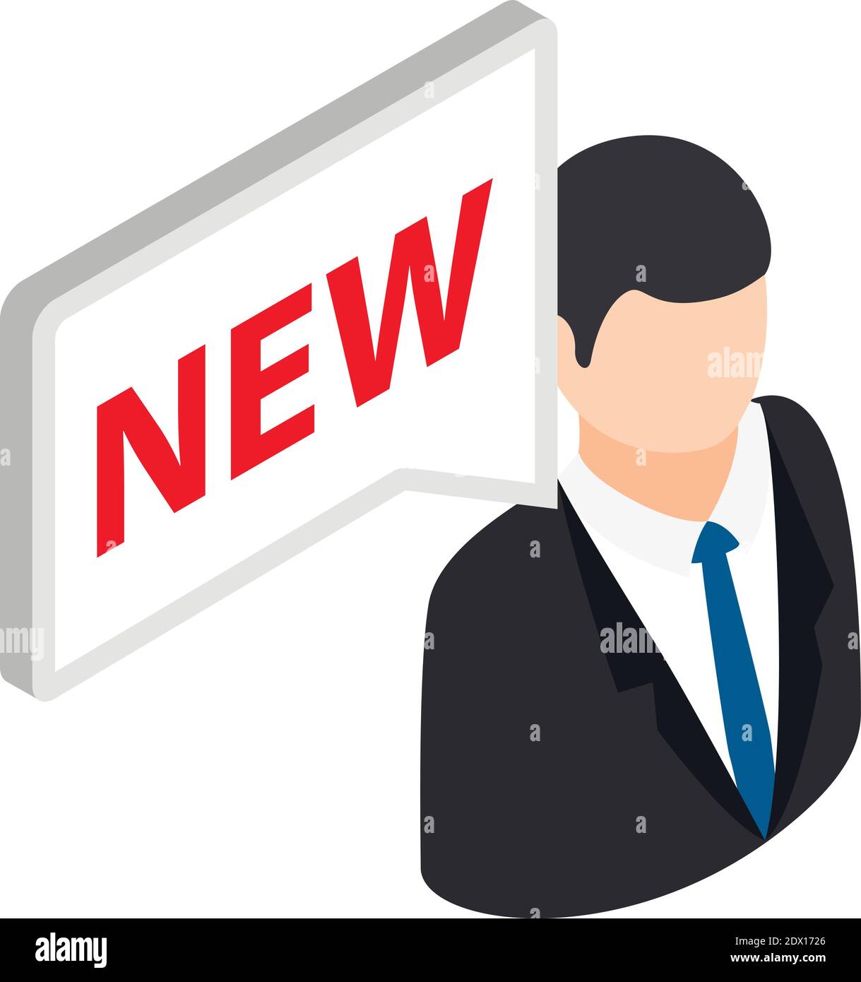 Business development icon. Isometric illustration of business ...