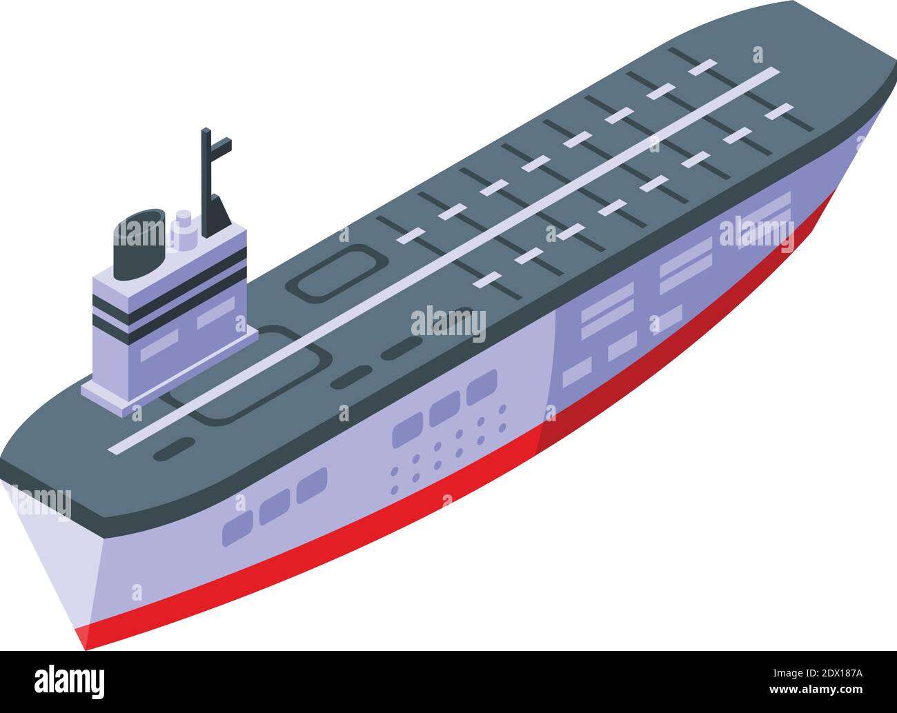 Aircraft carrier deck icon. Isometric of aircraft carrier deck vector ...