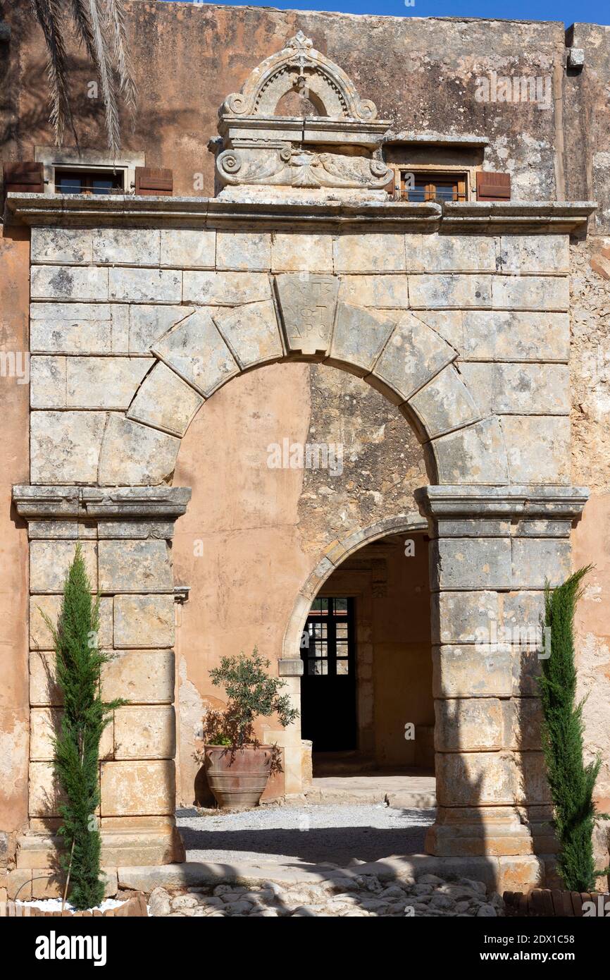 Rethymno crete monastery hi-res stock photography and images - Alamy