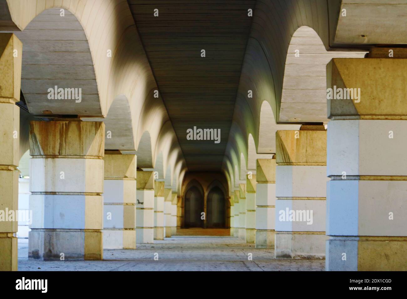 Underneath building corridor hi-res stock photography and images - Alamy
