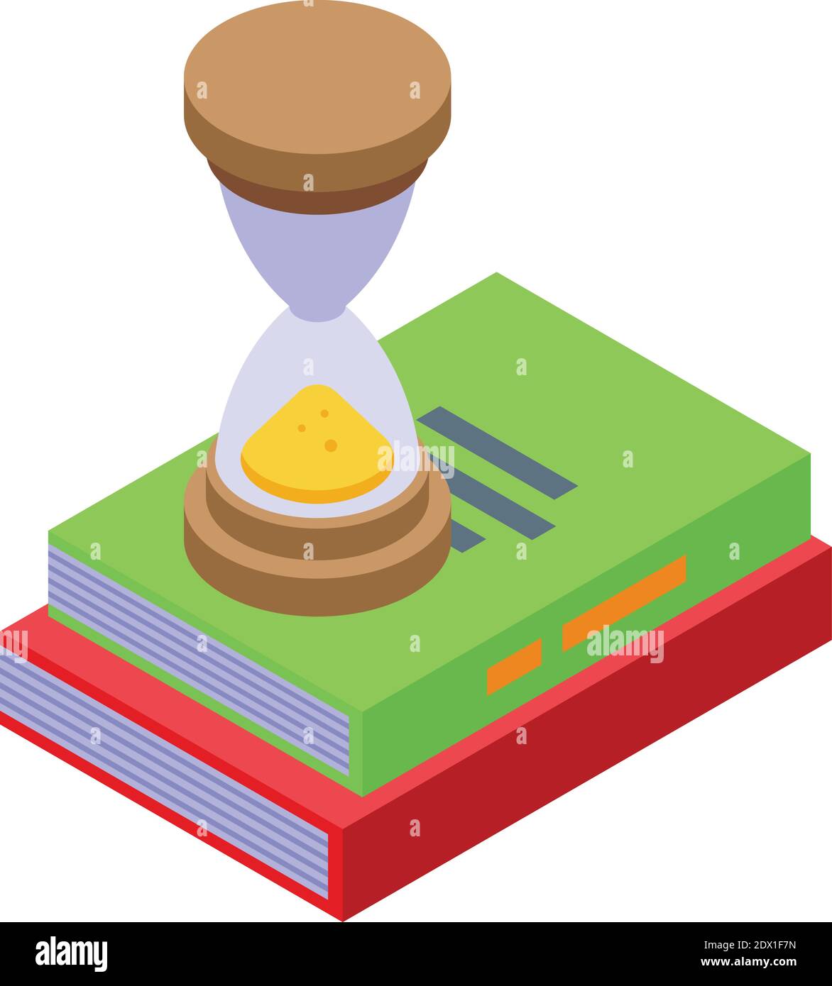 Hourglass Assignment Icon Isometric Of Hourglass Assignment Vector Icon For Web Design Isolated