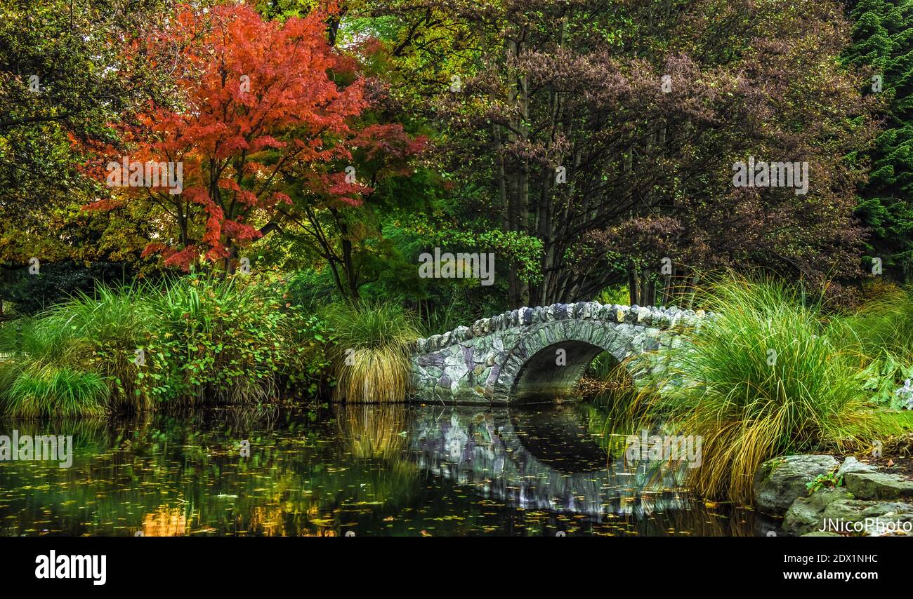 Ornamental lake bridge hi-res stock photography and images - Alamy