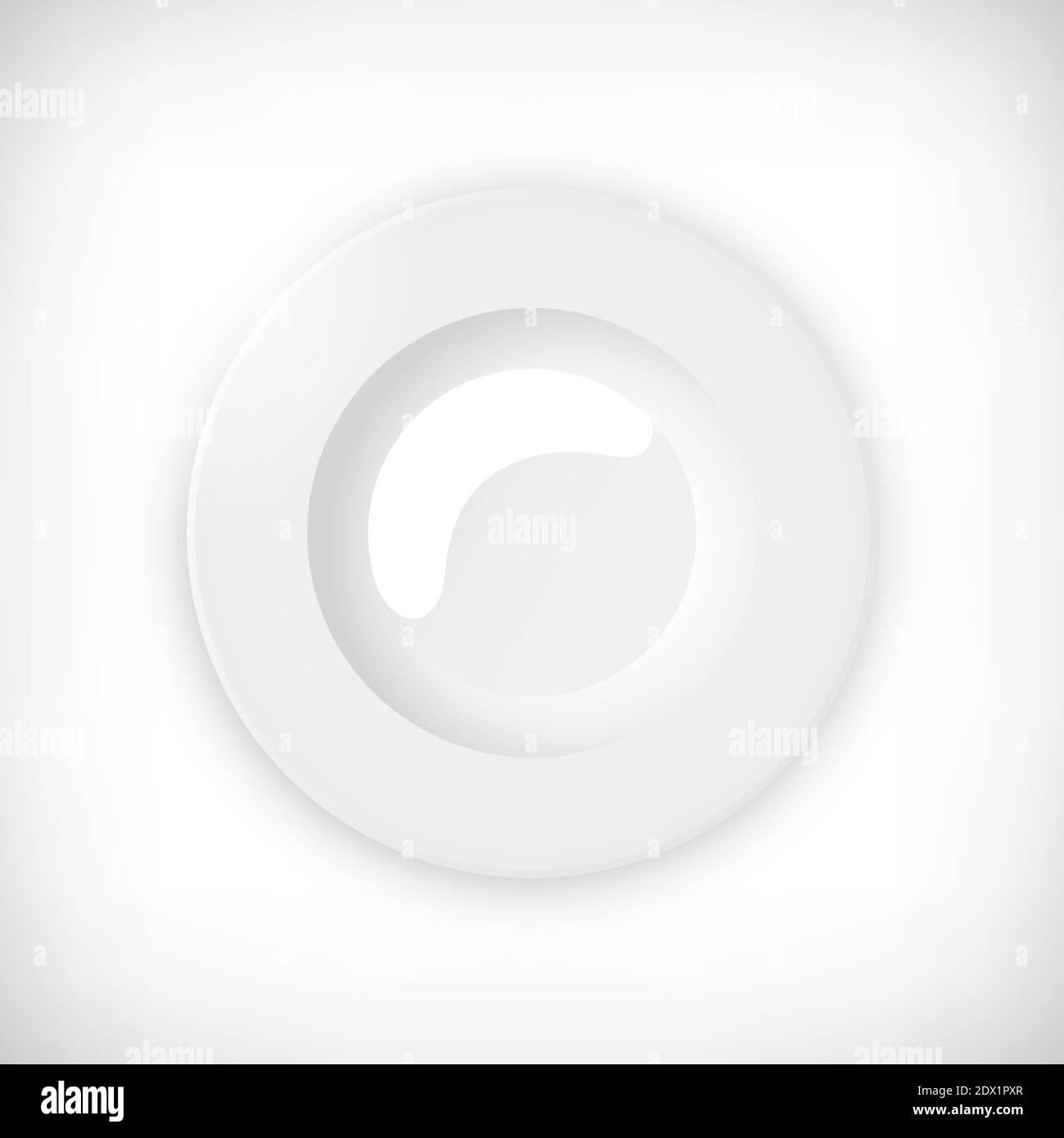 Top view round ceramic Stock Vector Images - Alamy