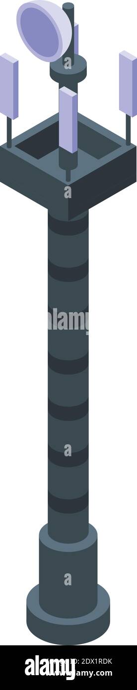 Internet radio tower icon. Isometric of internet radio tower vector ...