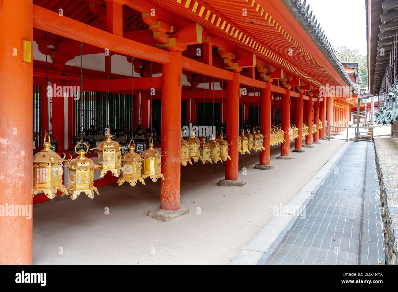 lanterns in Kasuga-taisha shrine, Nara, Japan Stock Photo - Alamy