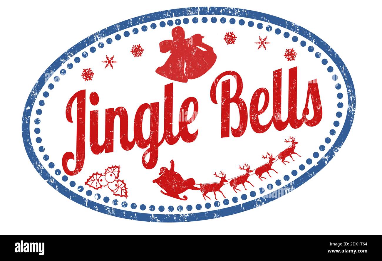 Vintage Jingle Bells Illustration High Resolution Stock Photography and ...