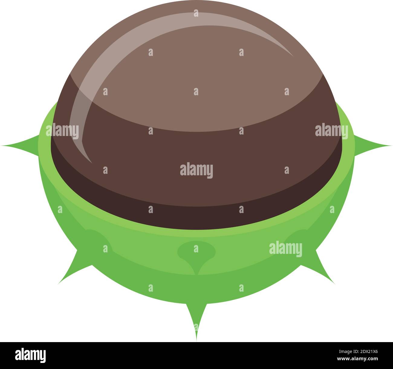 Clean chestnut icon. Isometric of clean chestnut vector icon for web ...