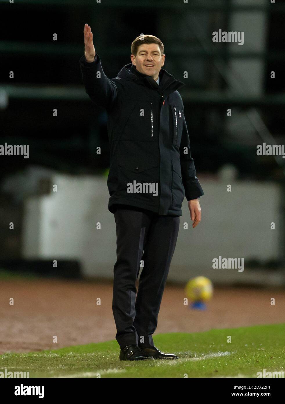 Rangers manager Steven Gerrard during the Scottish Premiership match at ...