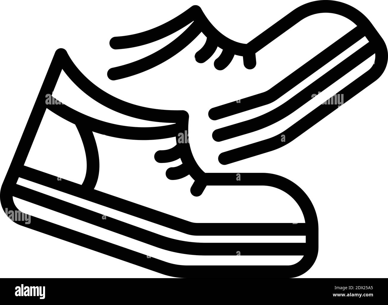 Walking boots icon. Outline walking boots vector icon for web design ...