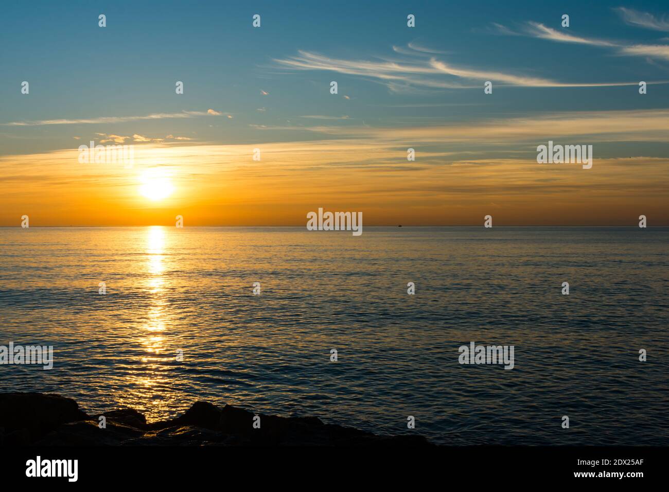 Stunning morning sunrise wallpaper Stock Photo - Alamy