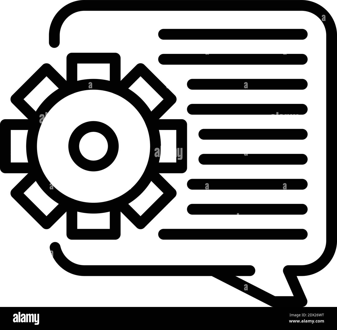 Discussion icon. Outline discussion vector icon for web design isolated ...