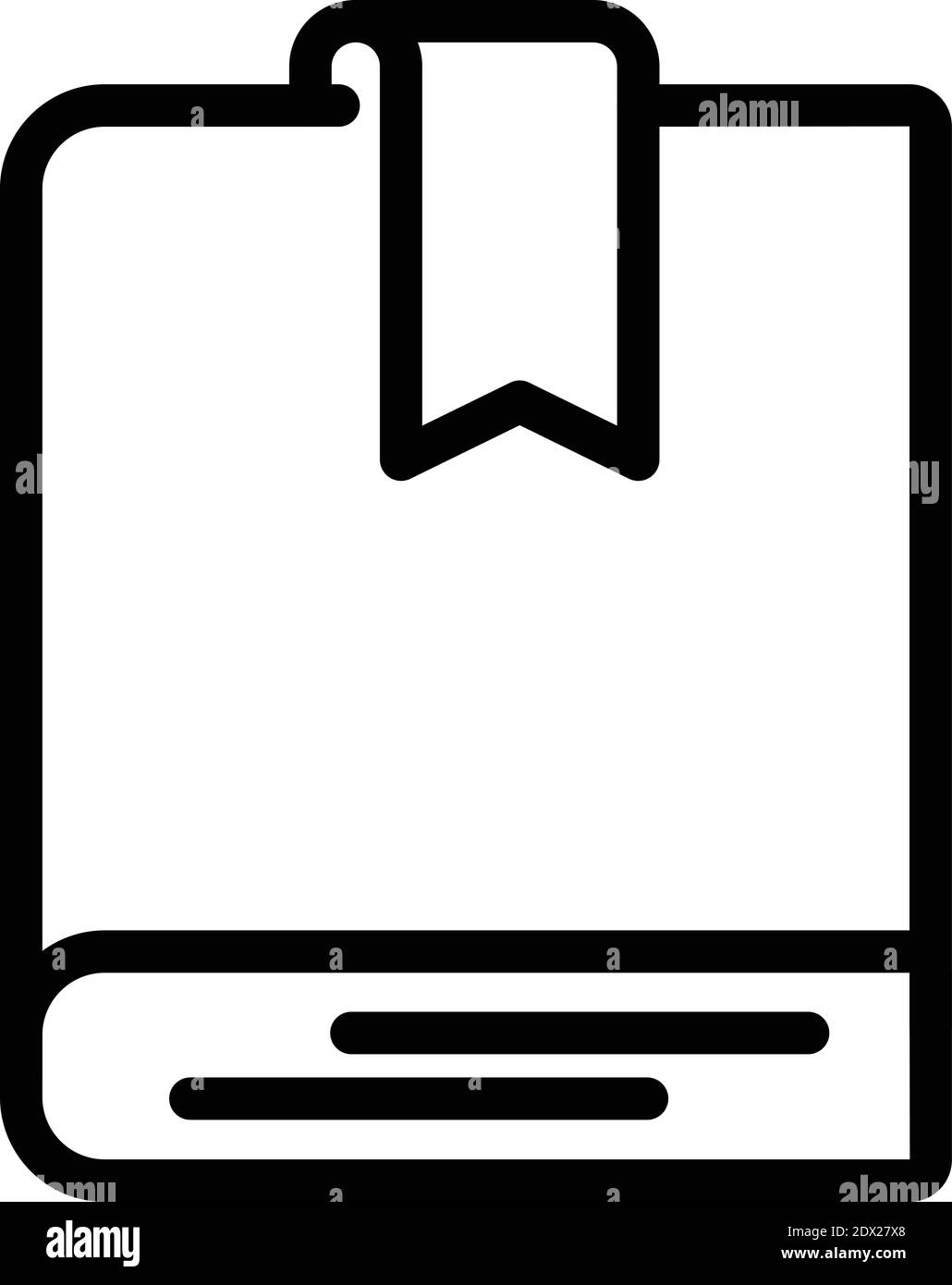 Favorite bookmark icon. Outline favorite bookmark vector icon for web ...