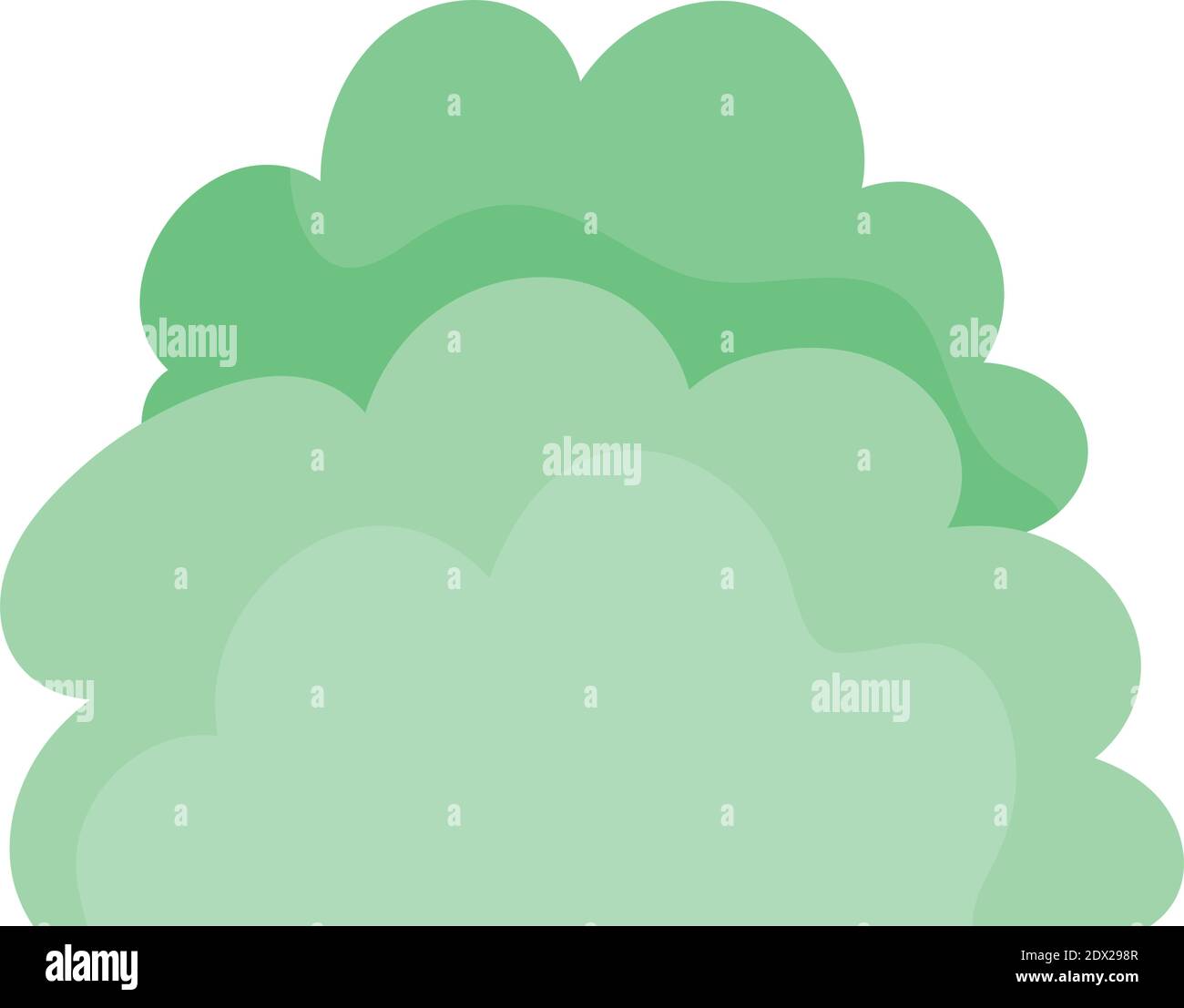 bush foliage vegetation nature isolated design vector illustration ...