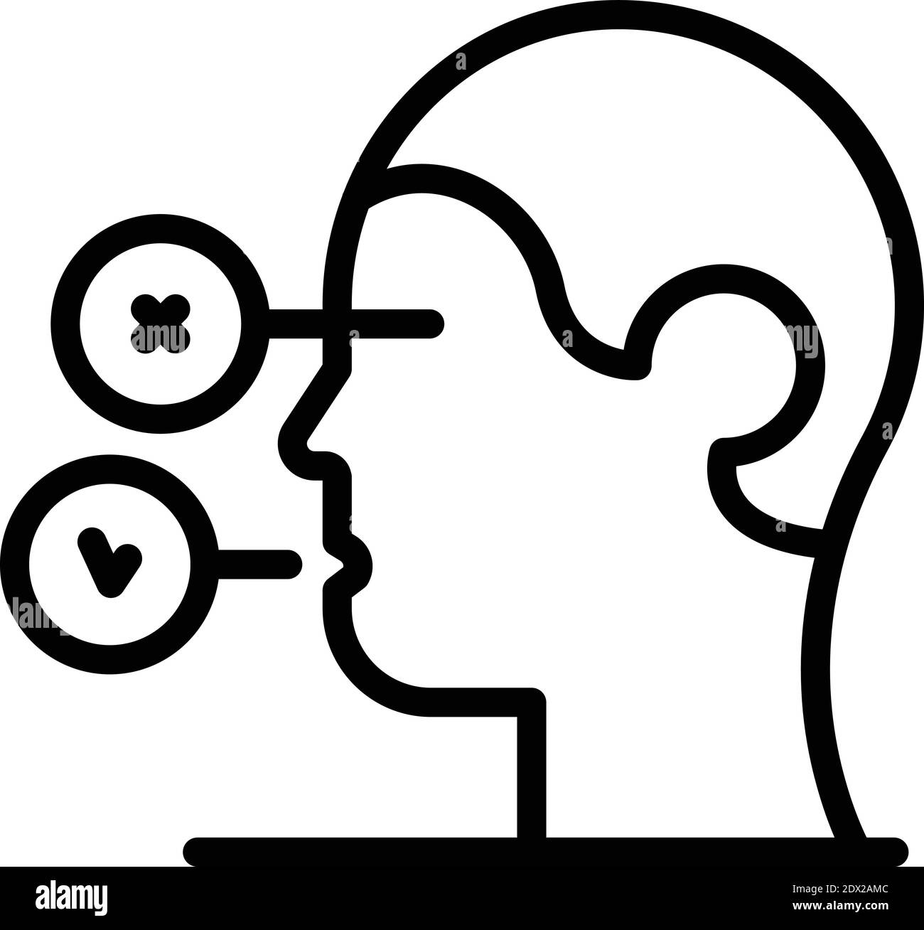 Think discussion icon. Outline think discussion vector icon for web ...