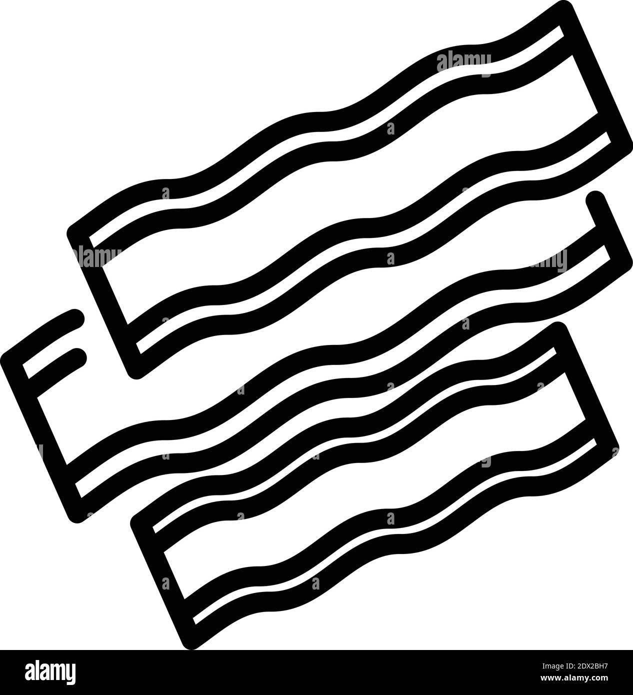 Bacon barbecue icon. Outline bacon barbecue vector icon for web design ...