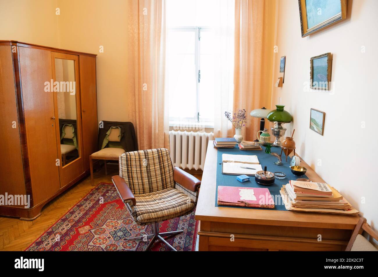 VESHENSKAYA, RUSSIA - CIRCA OCTOBER, 2020: personal office of Mikhail ...