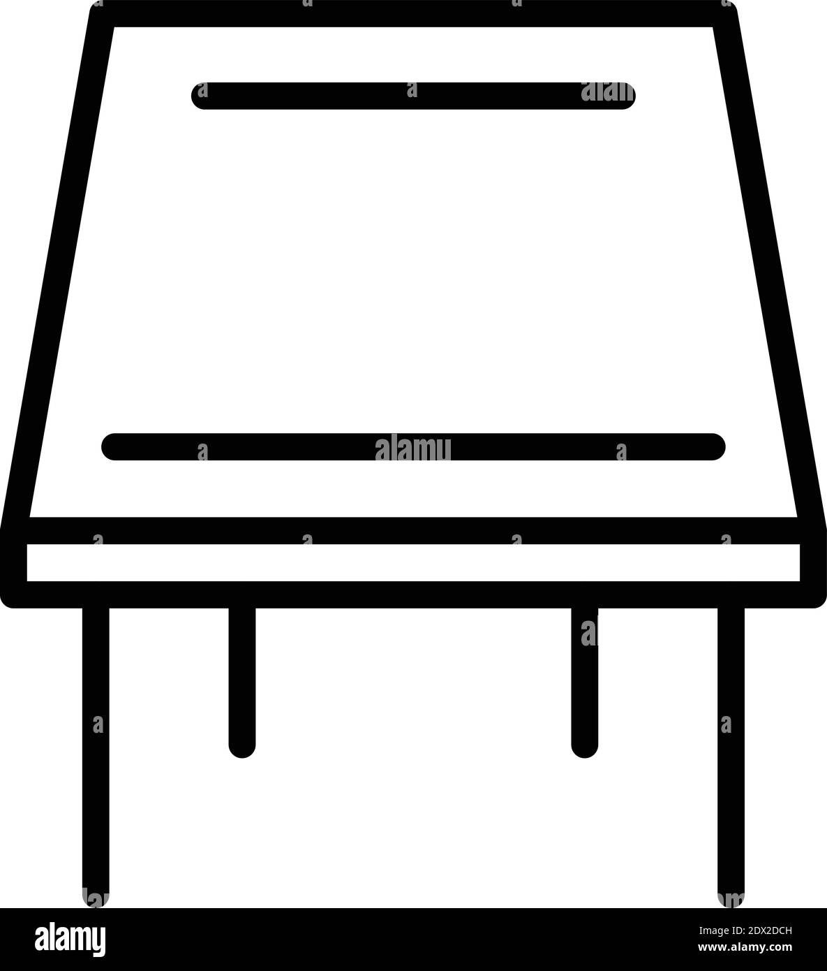 Classic table icon. Outline classic table vector icon for web design ...