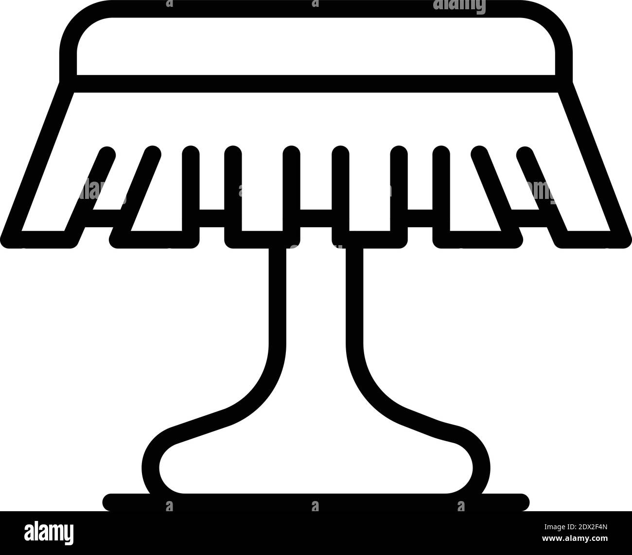 Cute table icon. Outline cute table vector icon for web design isolated ...