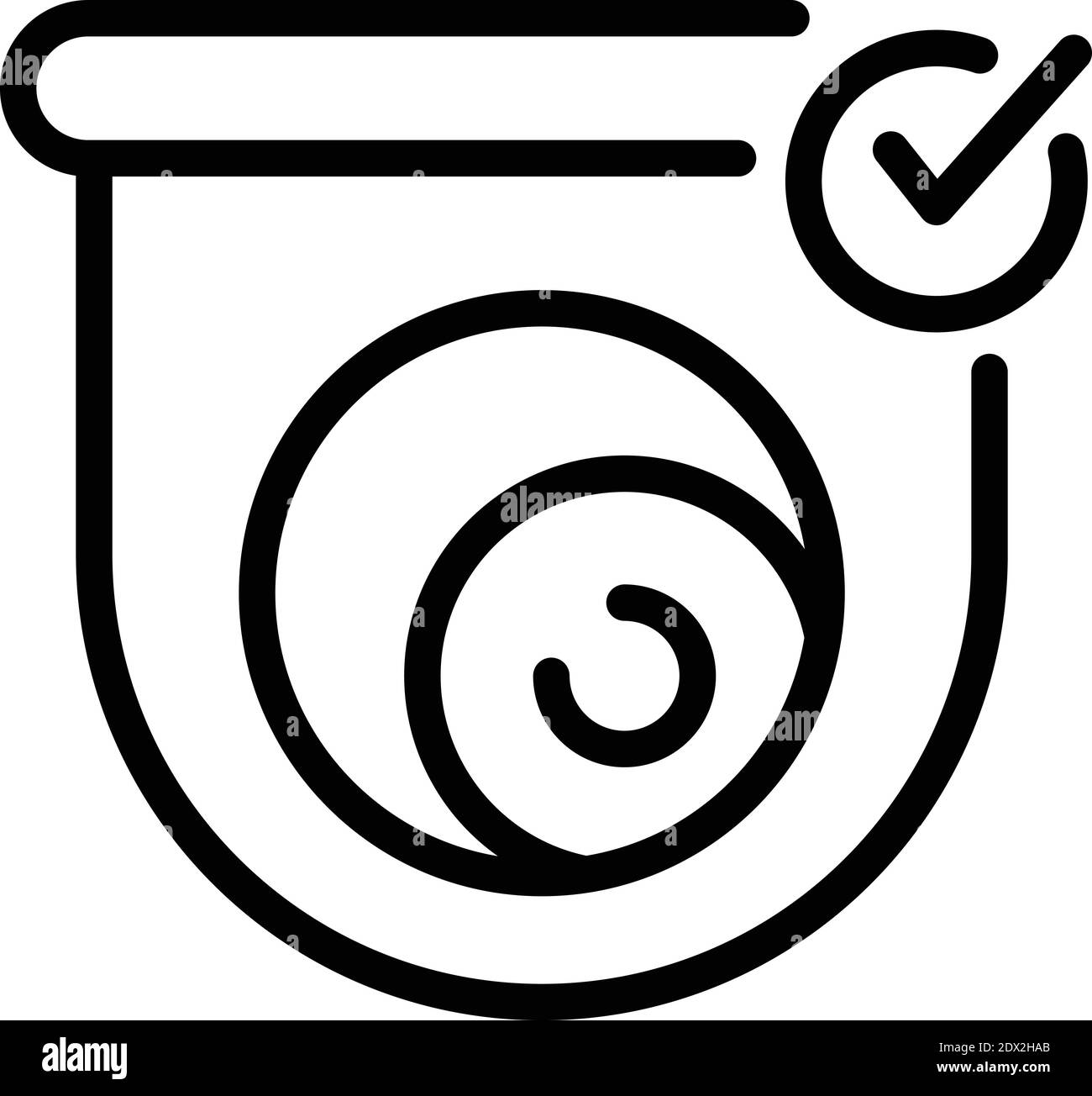 Approved control camera icon. Outline approved control camera vector ...