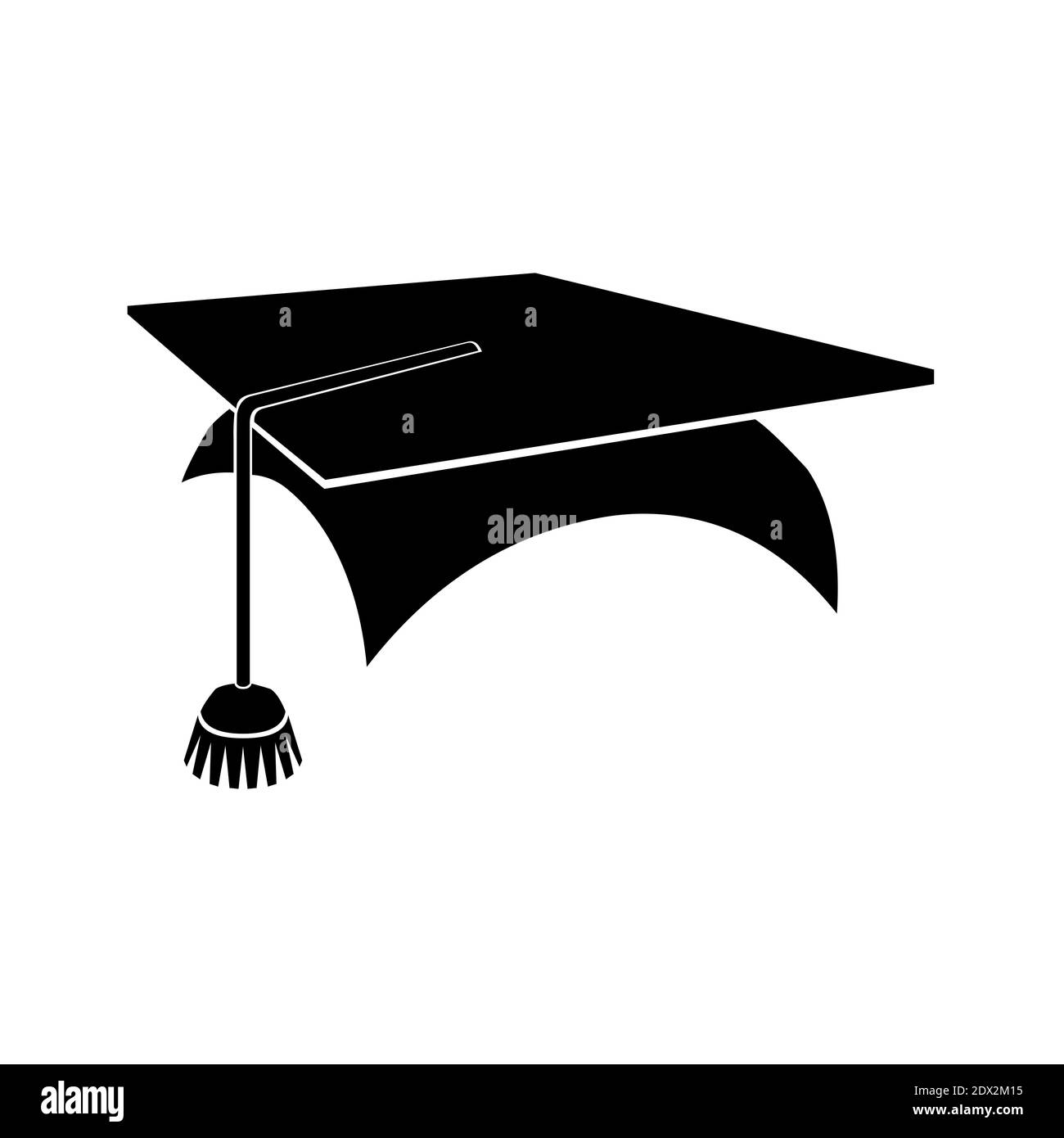 Graduation cap symbol icon Stock Photo - Alamy
