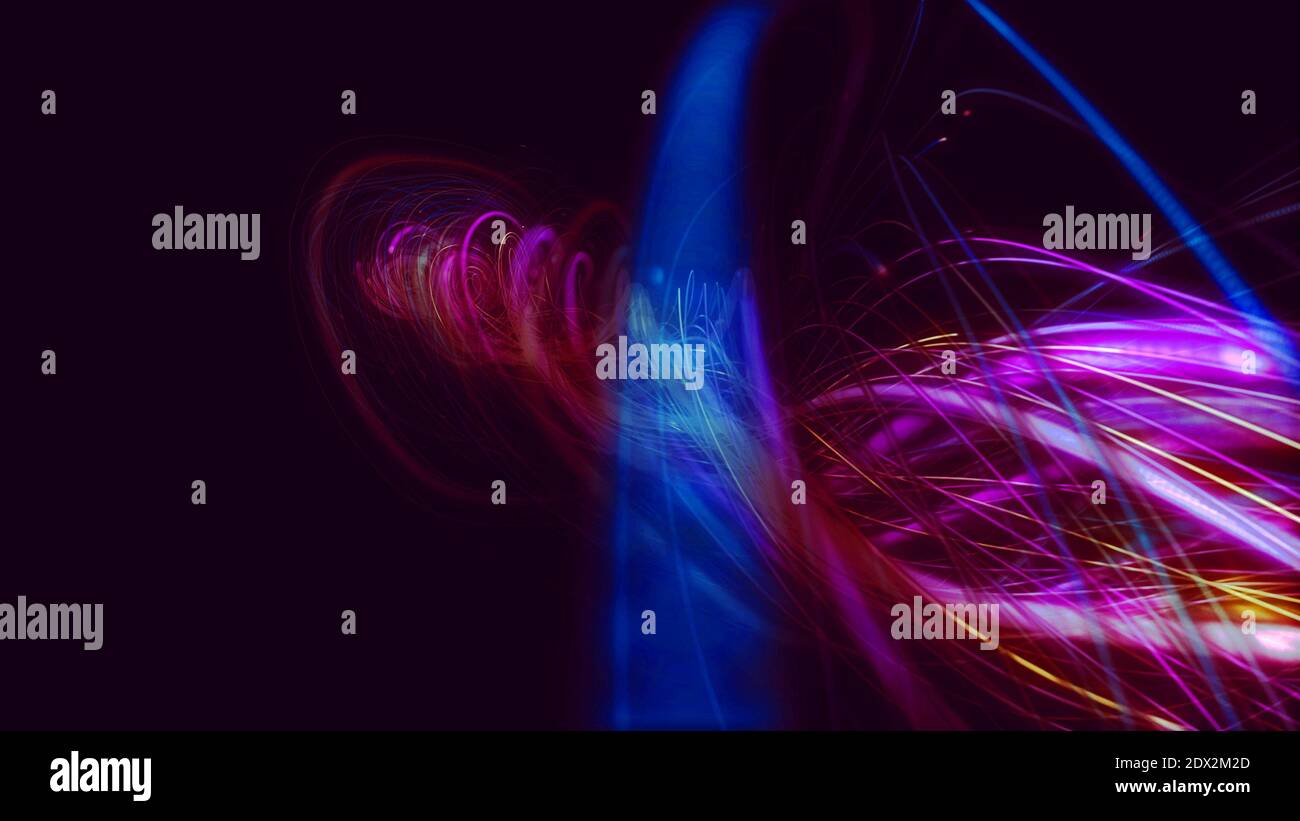 Glowing Lines Rainbow Flow Multi color strings, Shining Rays Backdrop ...