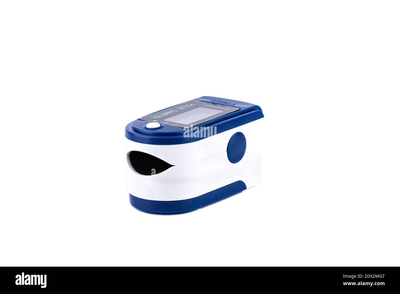 Close up. Pulse oximeter isolated on white background. Copy space Stock ...
