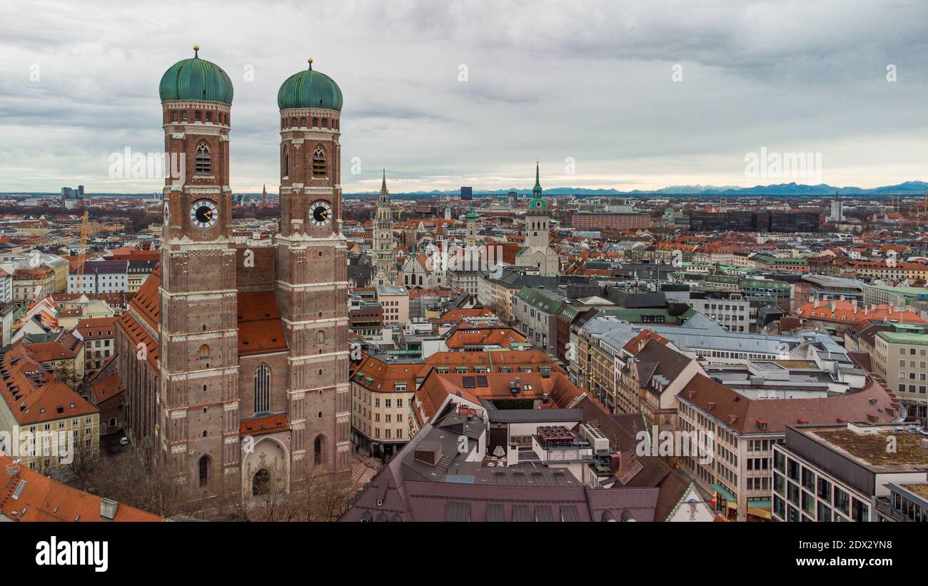 Aerial panorama of Munich, Germany Stock Photo - Alamy