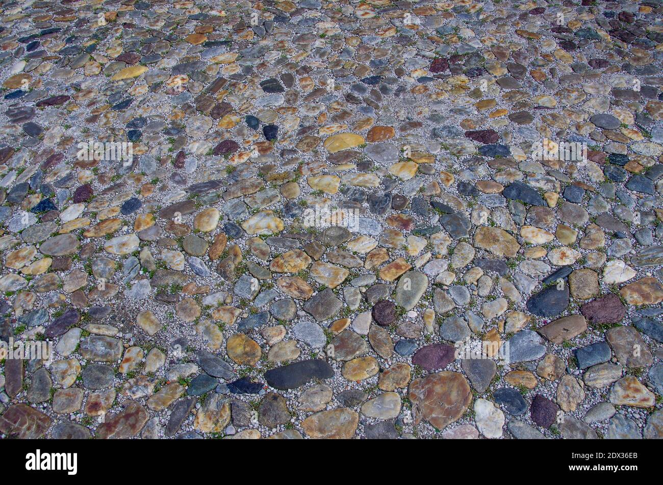 Colorful stone pavement, ground, floor Stock Photo - Alamy