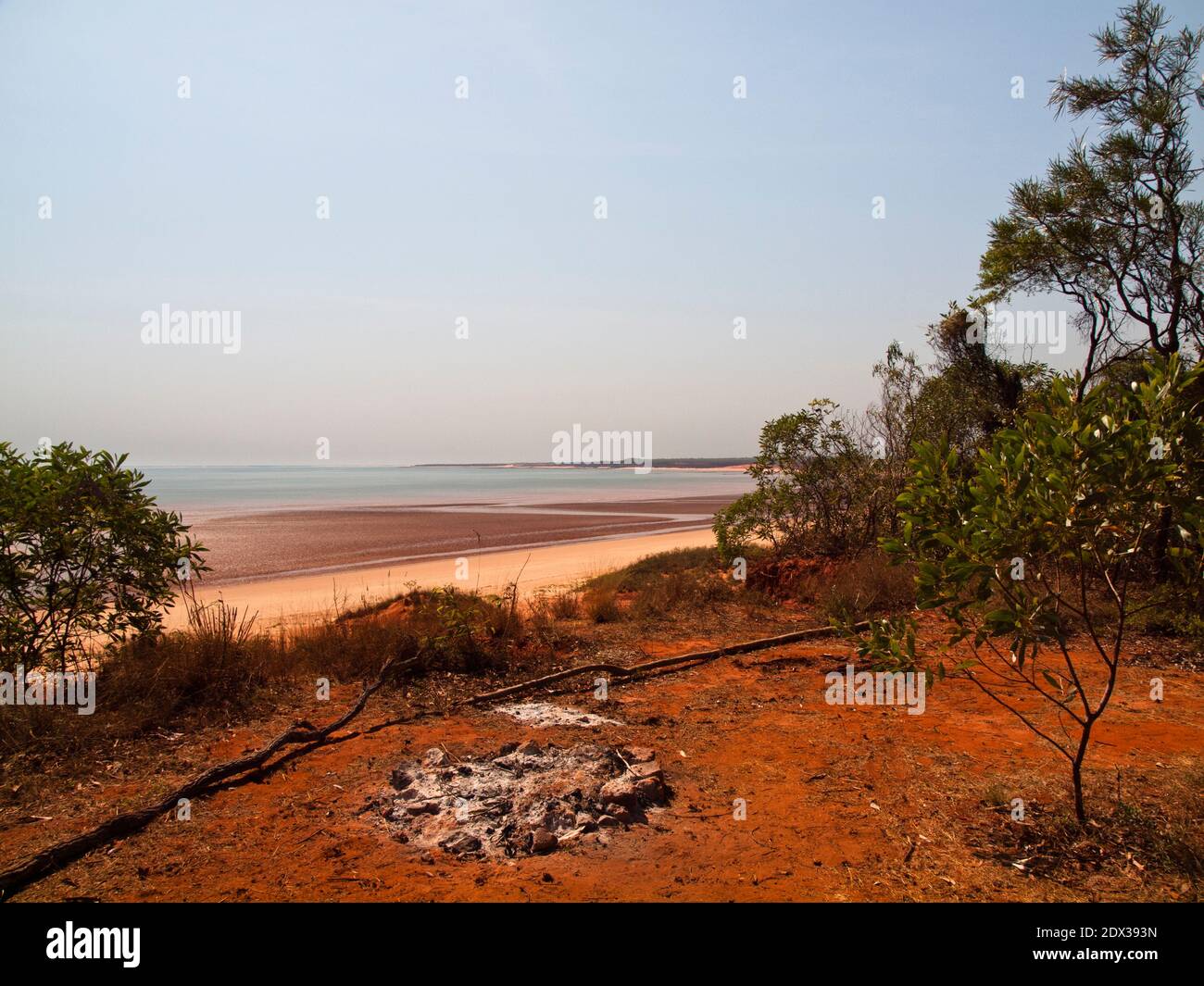 Low-key bush campsite and firepit, Mayoor Campground, Munget, Pender ...