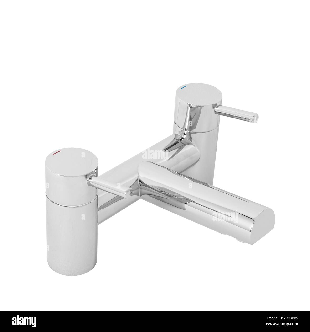 A modern-style kitchen and bathroom faucet, a cold/hot water mixer tap ...