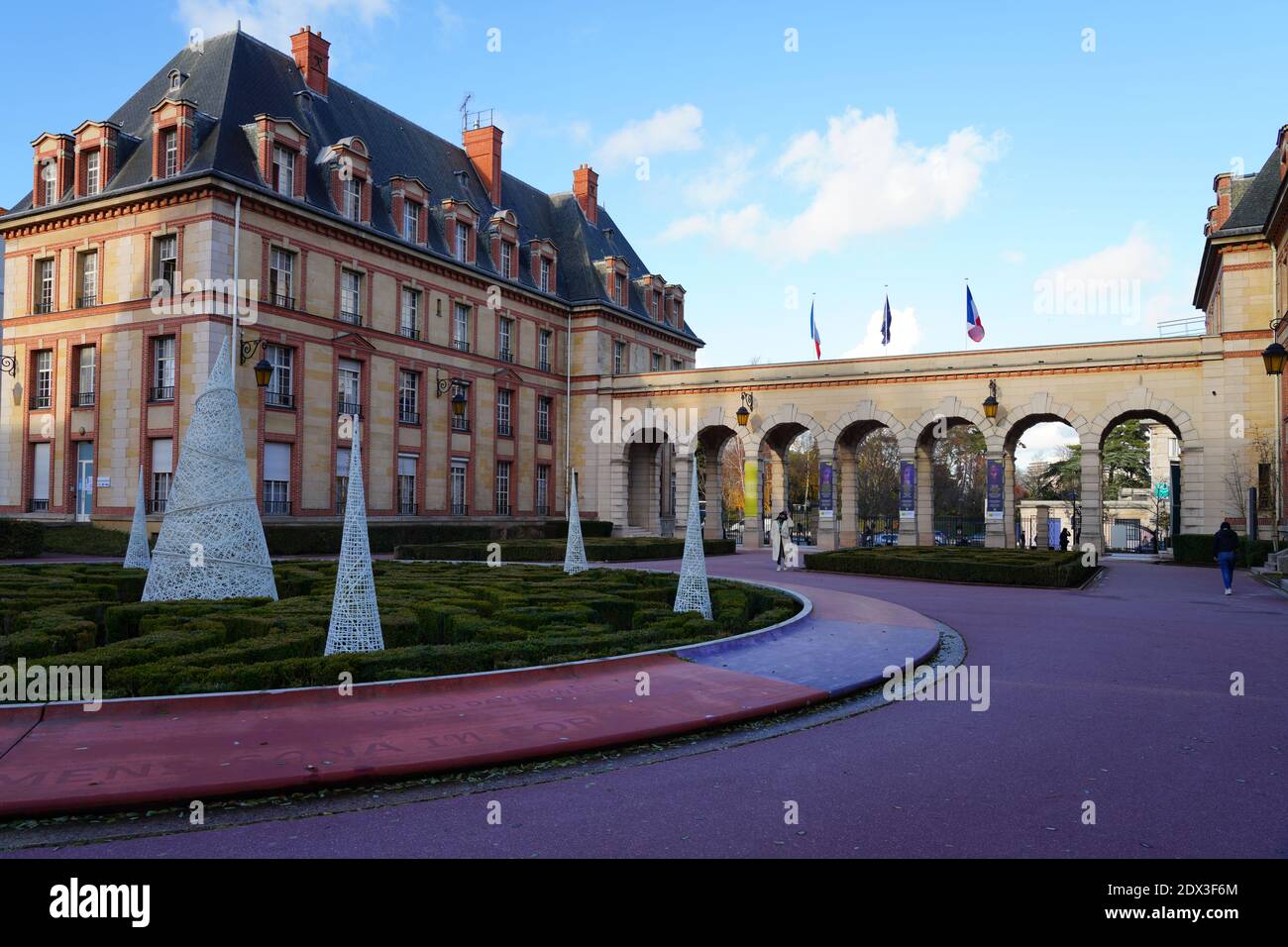 PARIS, FRANCE -15 DEC 2020- View of the Cite Internationale ...