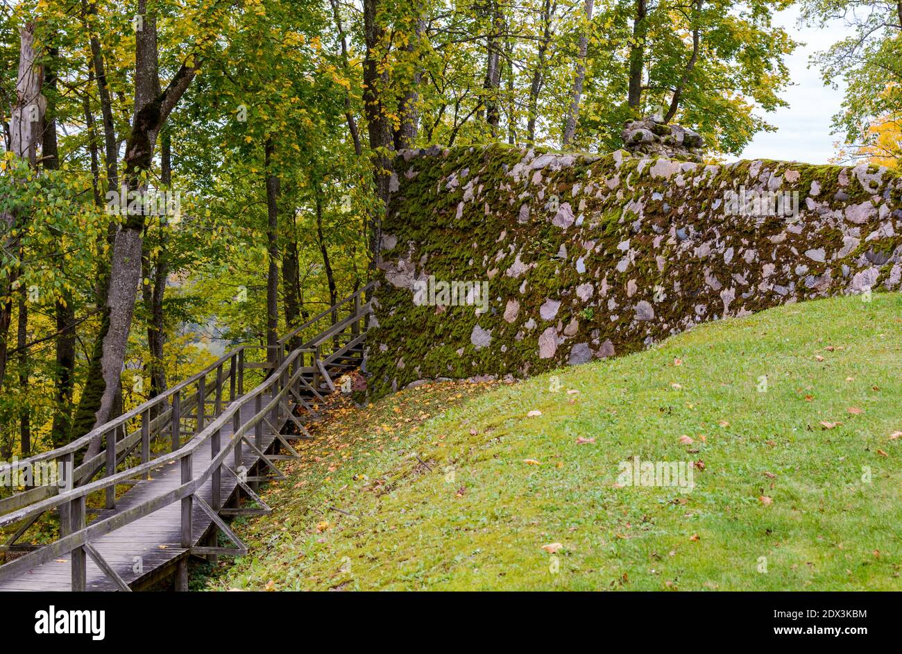 Medieval wooden castle hi-res stock photography and images - Alamy