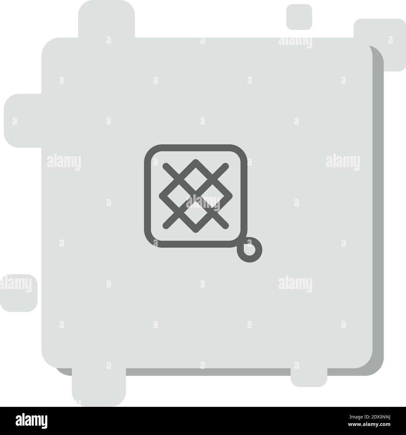 Pot holder icon flat Cut Out Stock Images & Pictures - Alamy