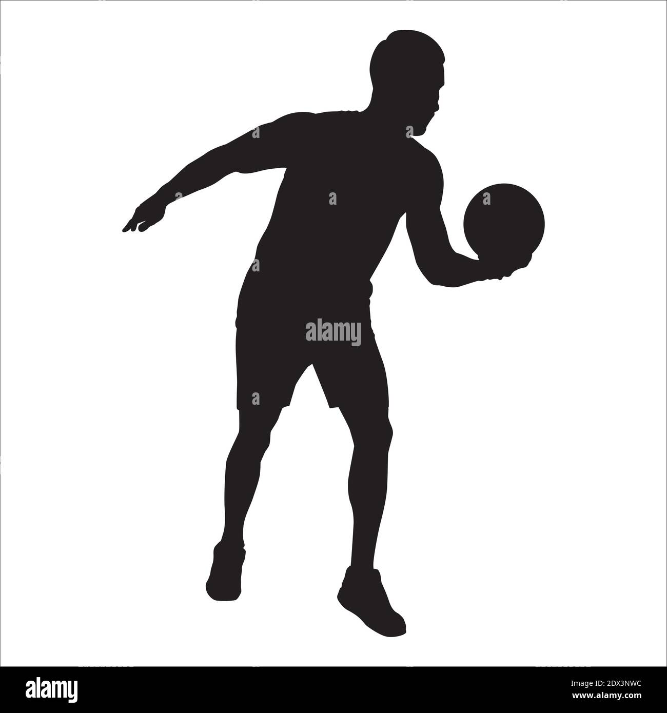 Action serve serving ball Stock Vector Images - Alamy
