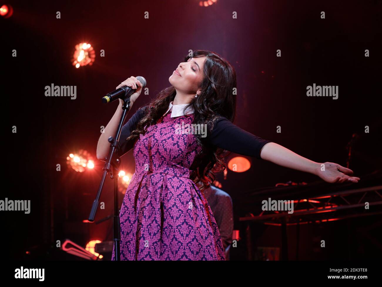 Indila performs live during the 'Orange RockCorps Live 2014' held at ...