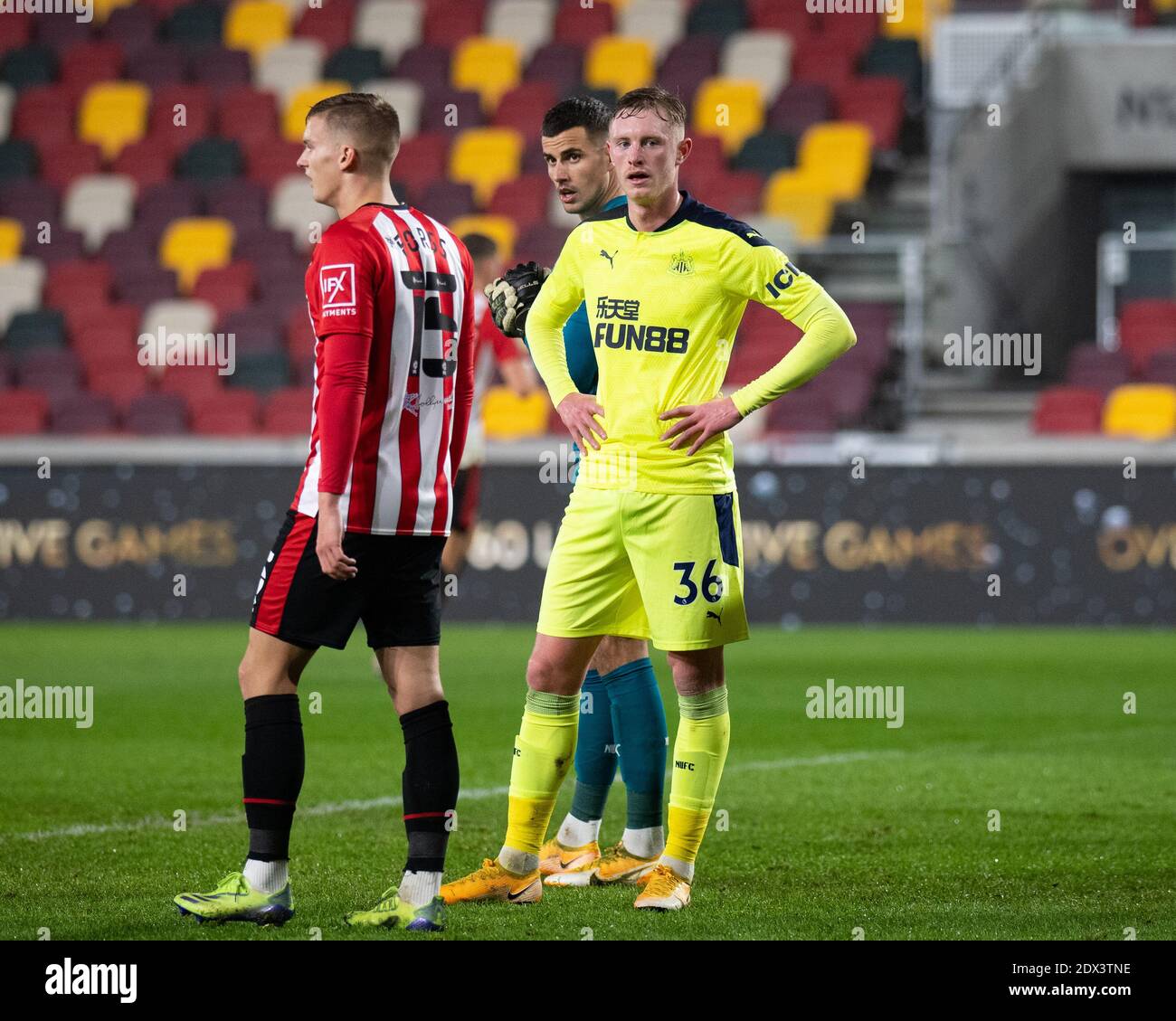 Brentford, UK. 22nd Dec, 2020. Newcastle United Sean Longstaff during ...