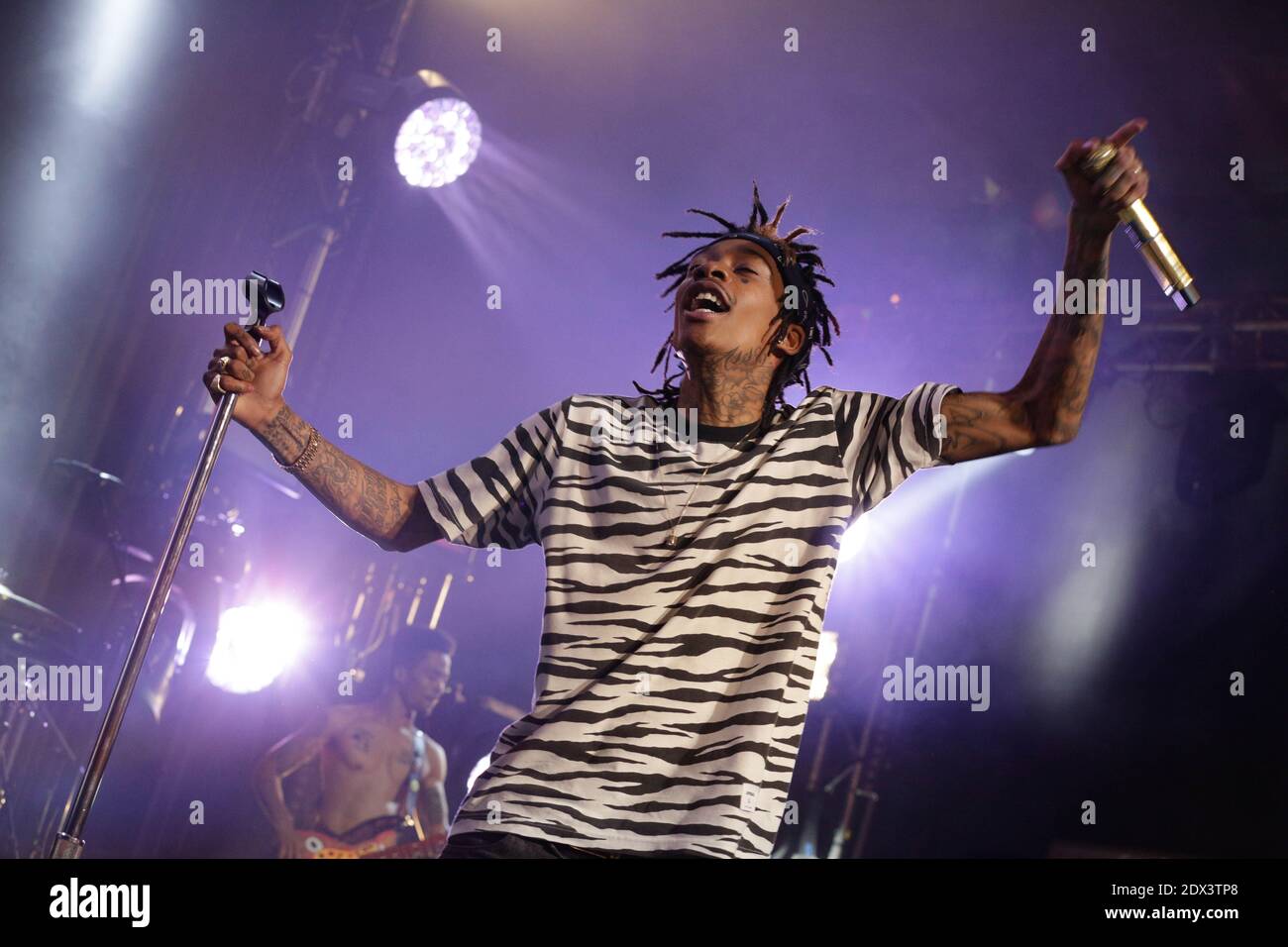Wiz Khalifa performs live during the 'Orange RockCorps Live 2014' held ...