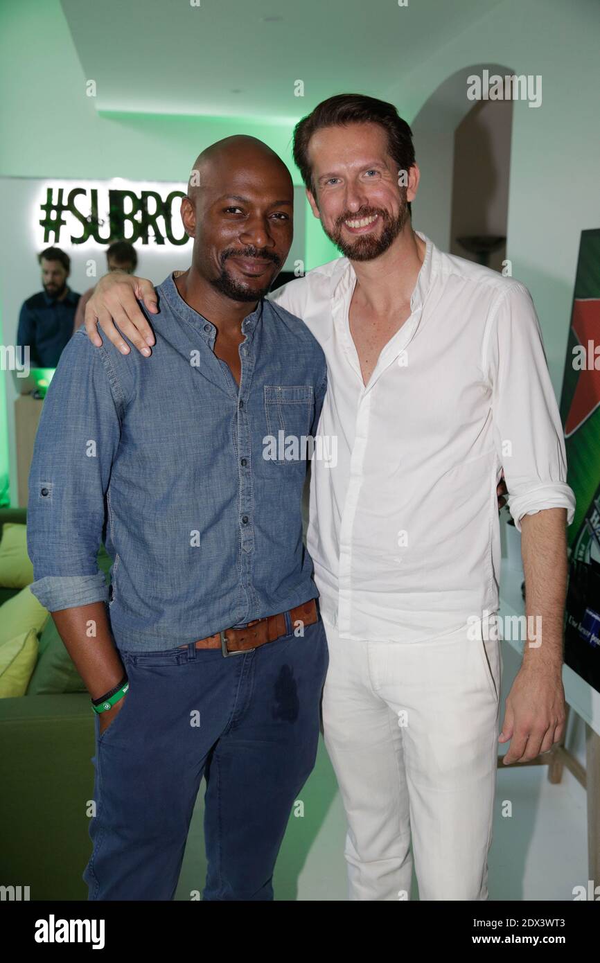 Exclusive - Harry Roselmack and Sam Bobino attending a party to ...