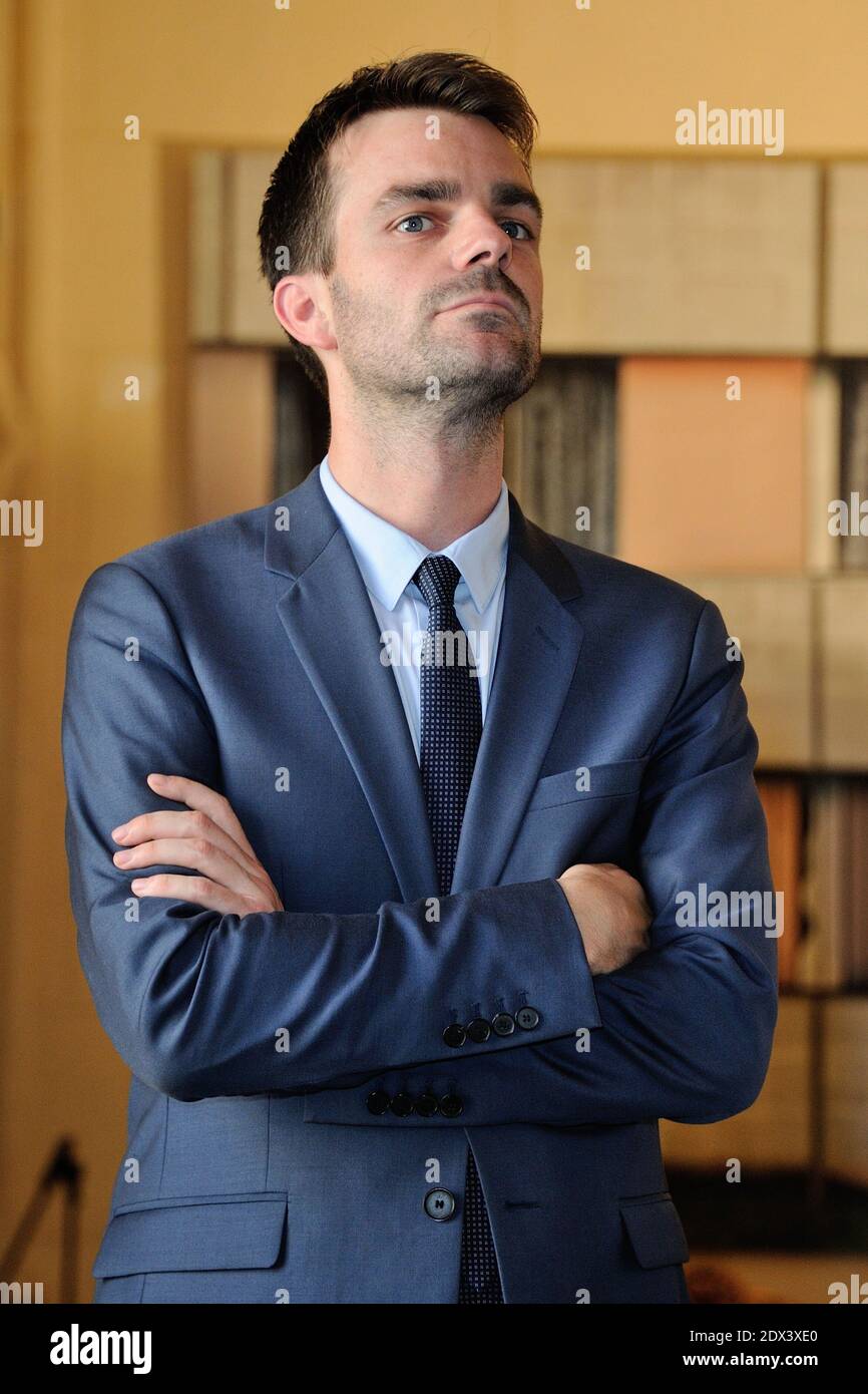 Bruno Julliard attending the ceremony in honor of Abderrahmane Sissoko ...
