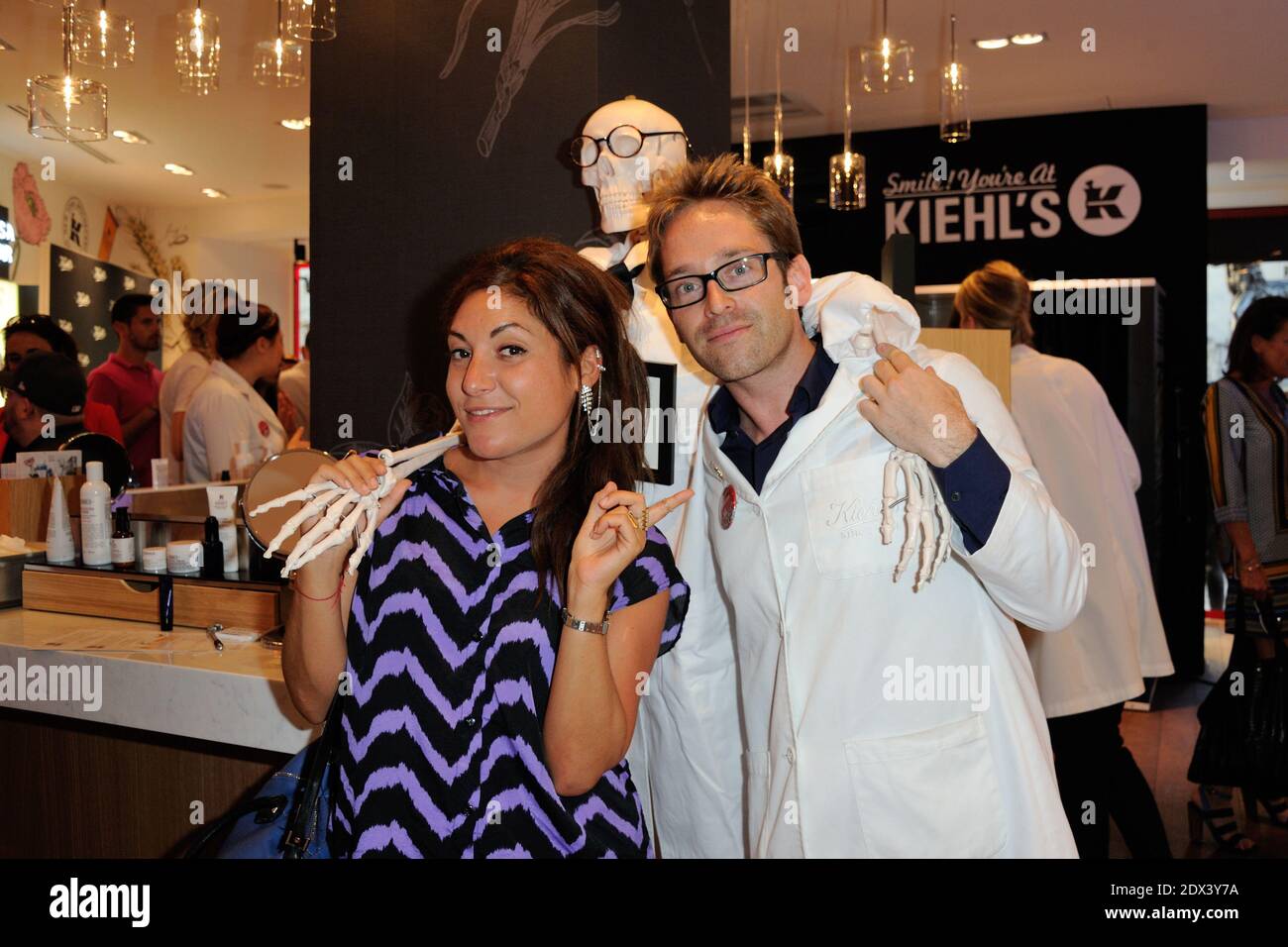 Leslie Benaroch attending Kiehl's shop opening party in Paris, France ...