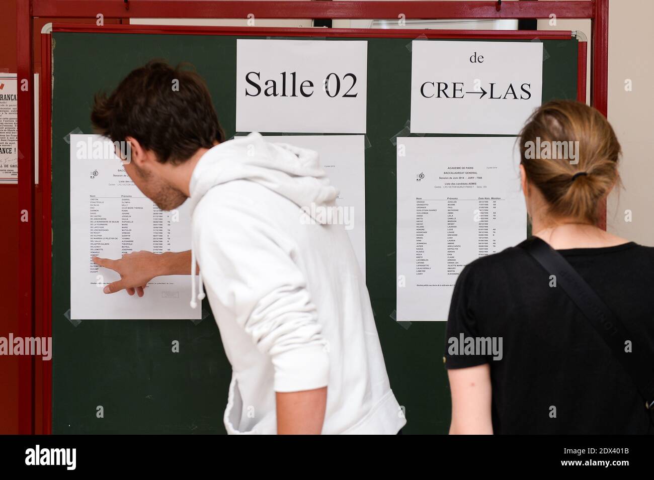 Illustration of Baccalaureat 2014 exams results revealed in a high ...