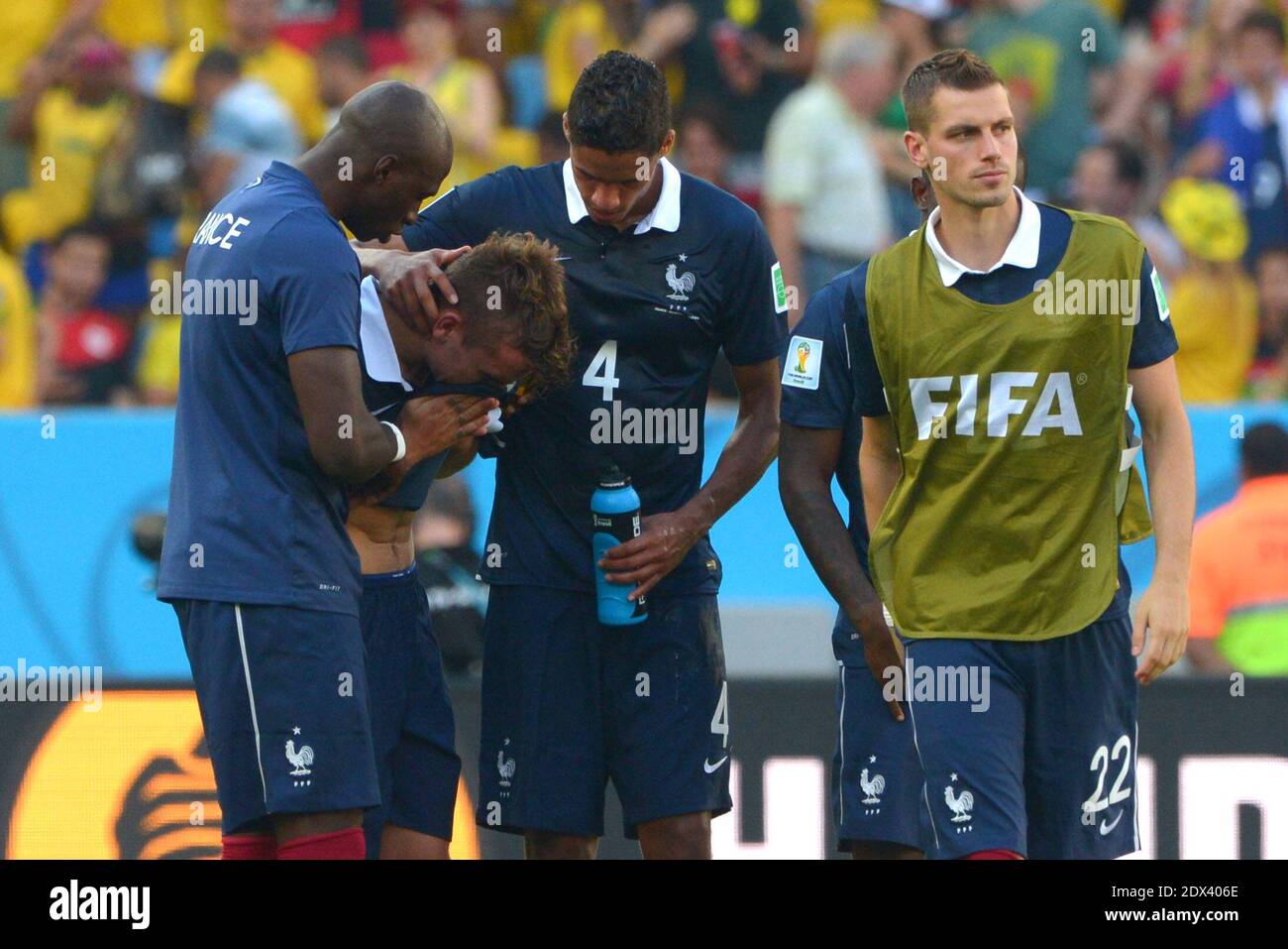 France's Antoine Griezmann crying after losing in Soccer World Cup 2014 ...