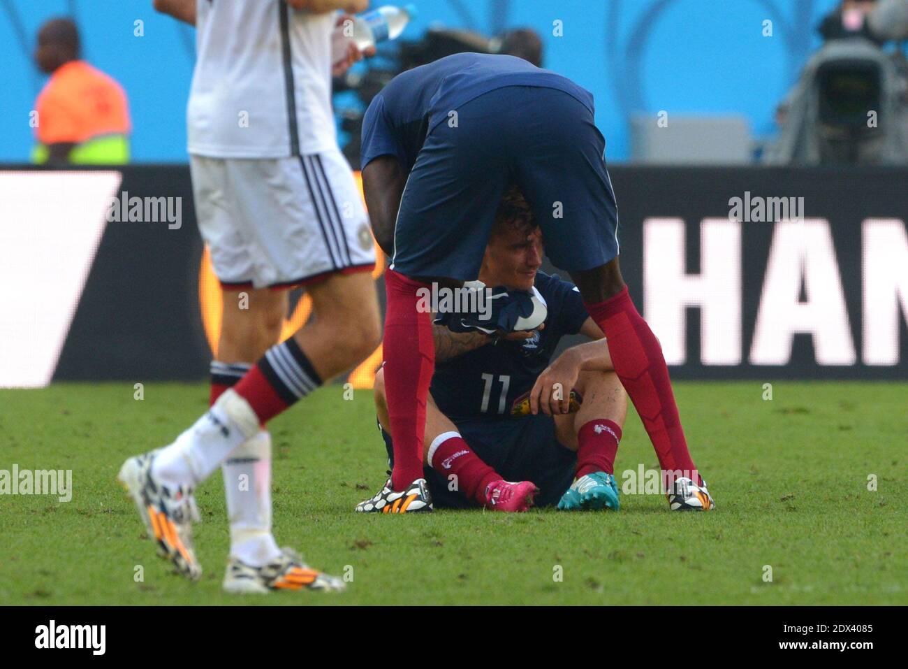 France's Antoine Griezmann crying after losing in Soccer World Cup 2014 ...