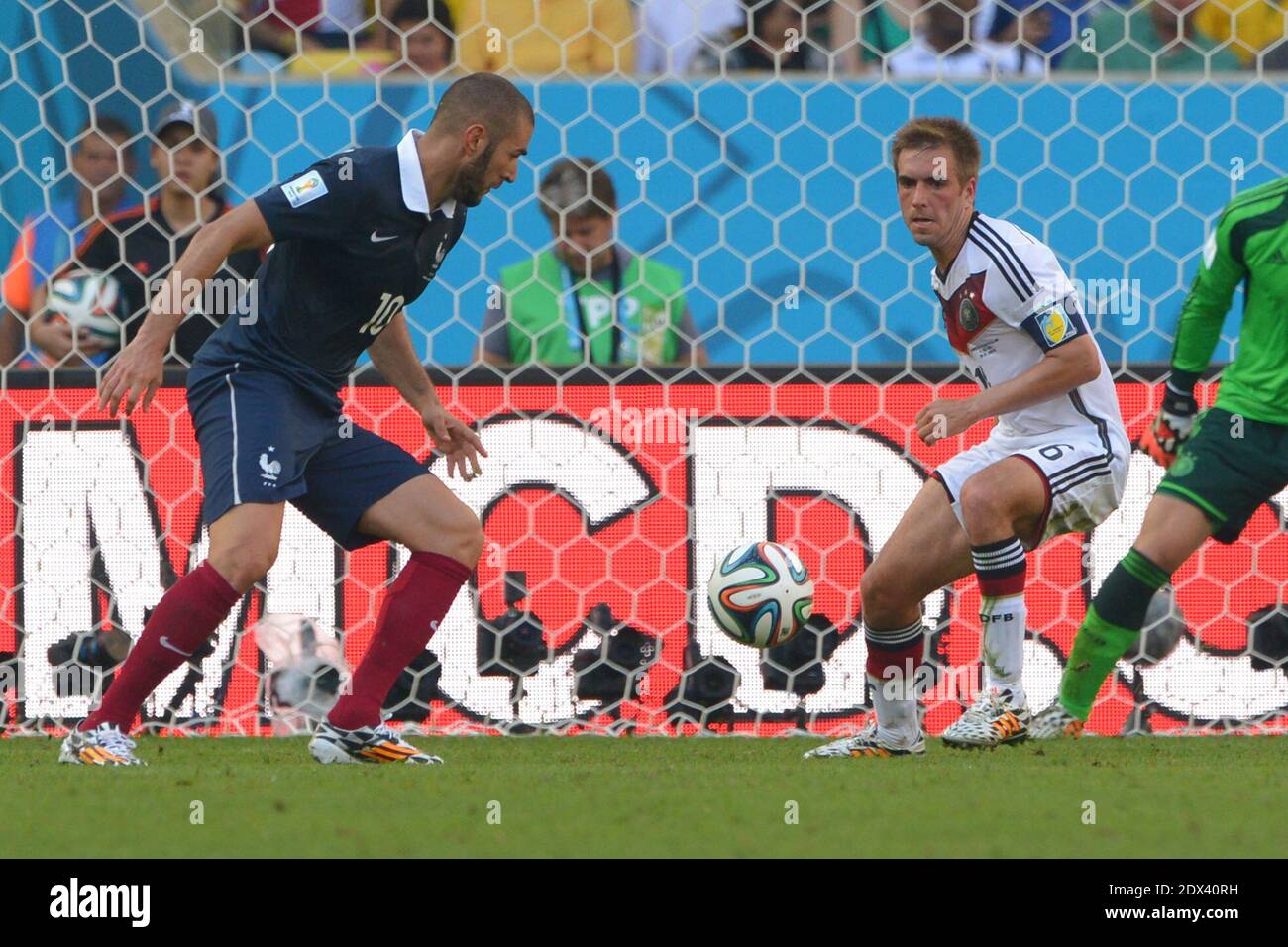 France's Karim Benzema in Soccer World Cup 2014 1/4 of Final round ...