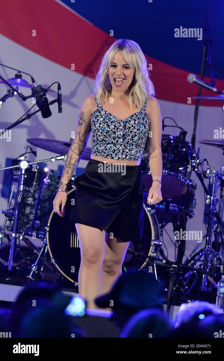 Alizee performs live on stage during 'RFM Summer Live 2014' in ...