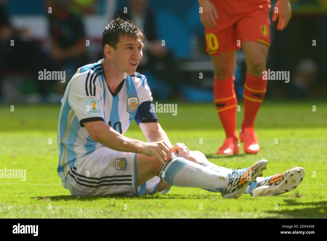 Argentina's Lionel Messi in Soccer World Cup 2014 1/4 of Final round ...