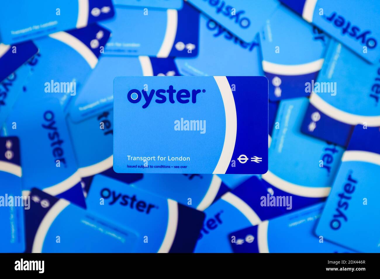 London, UK. 23 Dec 2020. Oyster card, travelcard, Transport for London ...