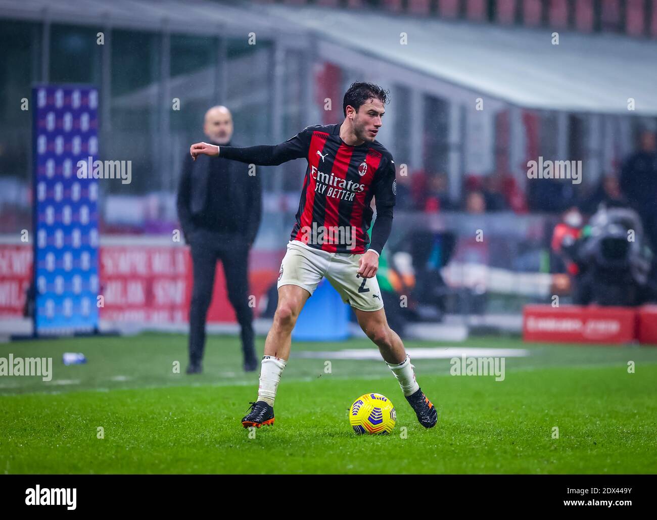 Davide Calabria of AC Milan during the Serie A 2020/21 football match ...