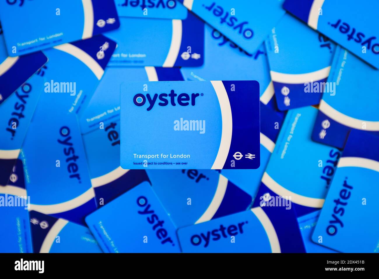 London, UK. 23 Dec 2020. Oyster card, travelcard, Transport for London ...